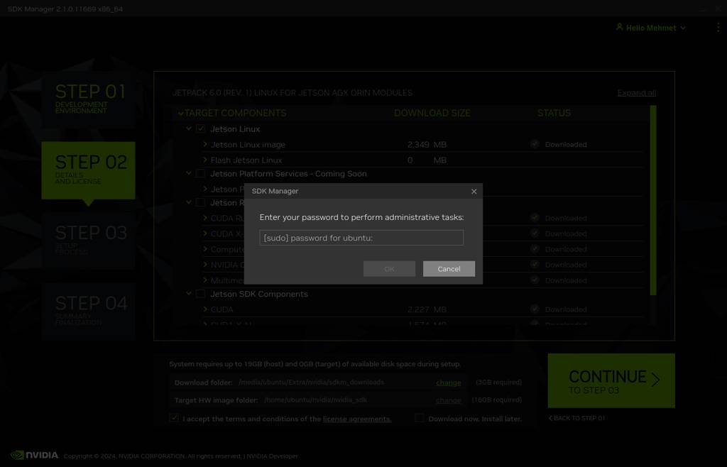 JetPack-6.x Installation for DSBOARD-AGX